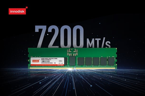 Innodisk launches DDR5 7200 RDIMM with industry-leading reliability for ...