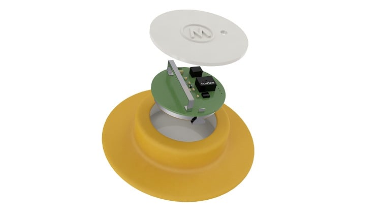 Smart tire sensor embedded into a wheel for pressure monitoring ...