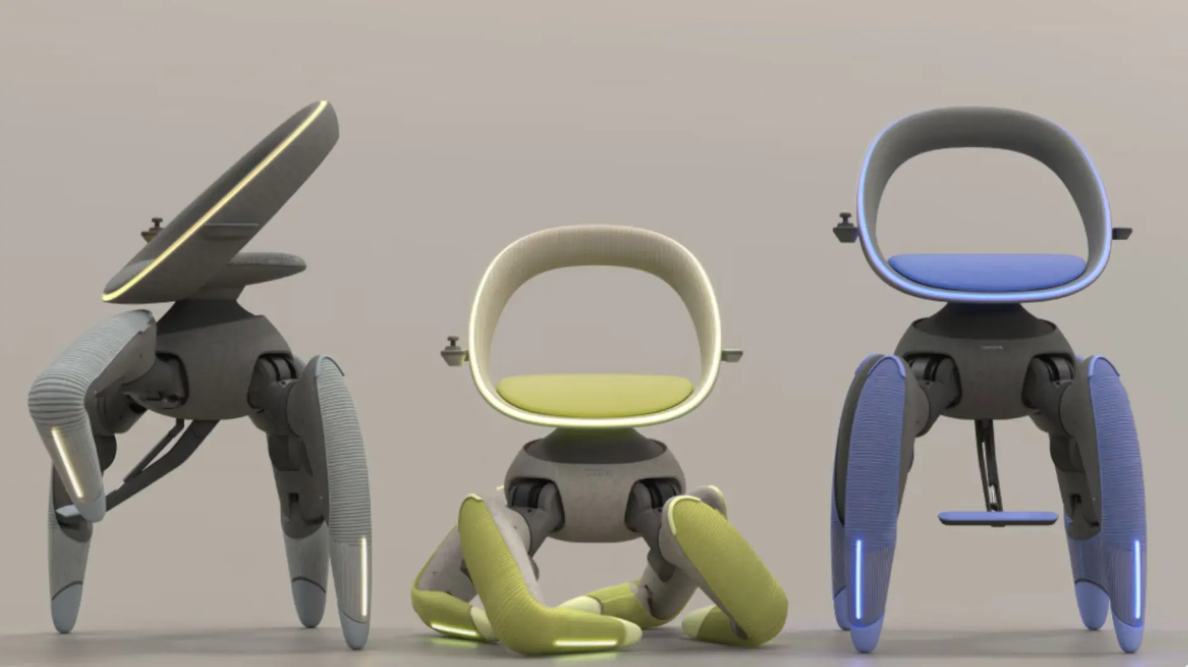 Toyota announces robot chair that walks, climbs and folds itself ...
