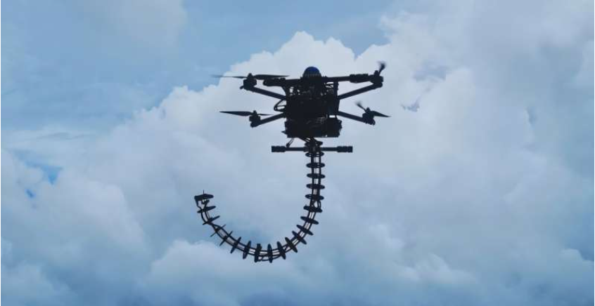 Aerial robot with ‘elephant trunk’ arm designed for advanced mid-air ...