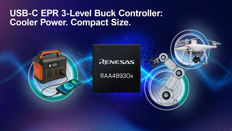 Renesas USB-C power solution with innovative three-level topology improves performance and ...